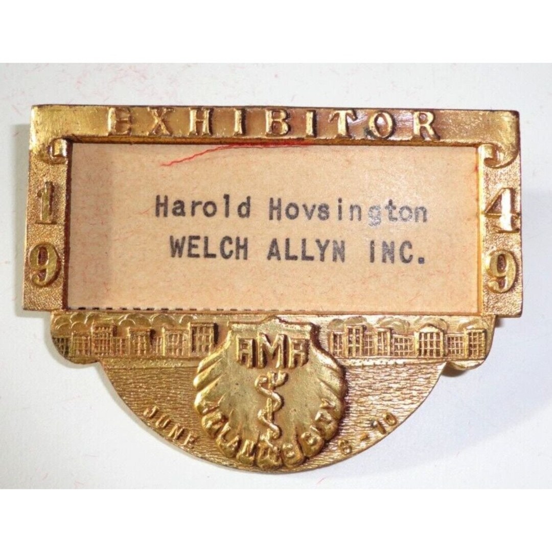 Vintage 1949 Medal Atlantic City Exhibitor - Scarce Staff Badge - Etsy