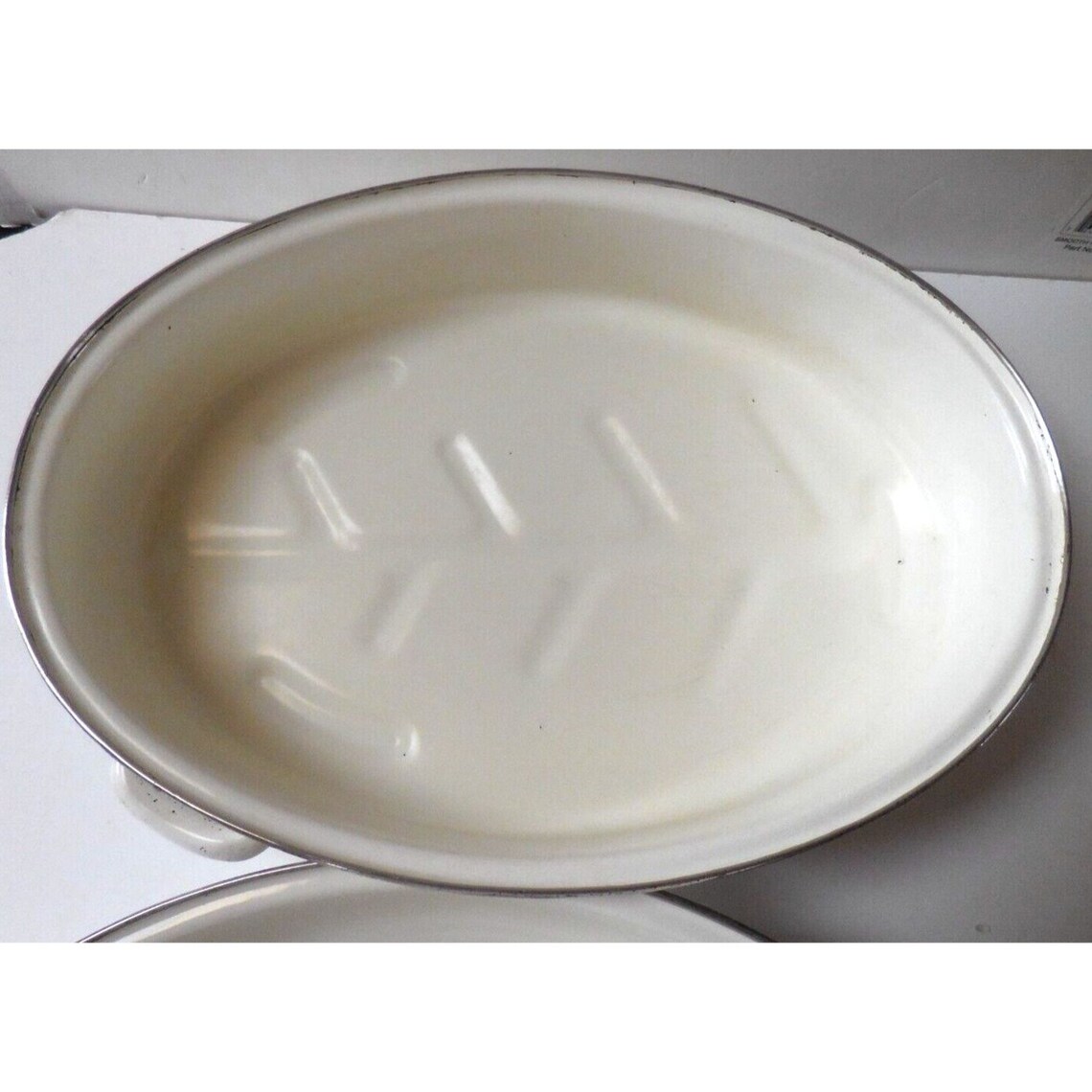 Vintage Enamelware Roaster Pan Pink Blue Floral Flower Design - Etsy