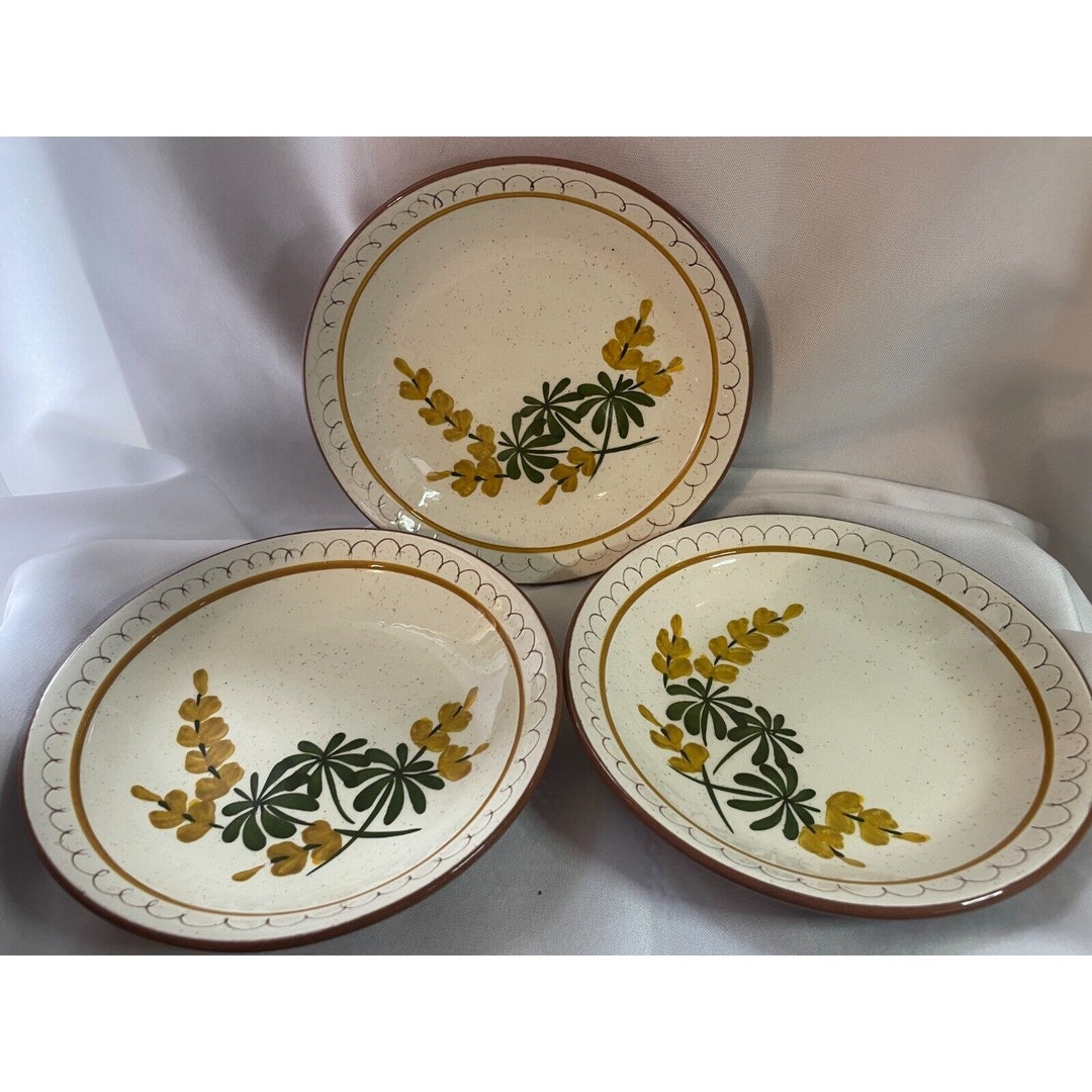 VTG Stangl Pottery Golden Blossom Stoneware Coupe Bowls Lot of 3 - Etsy