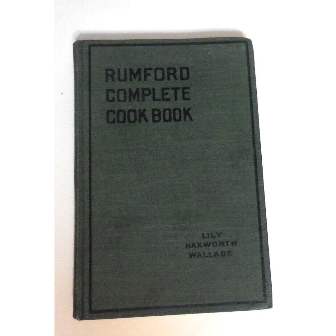 Vintage 1925 Rumford Complete Cook Book Lily Maxworth Wallace - Etsy