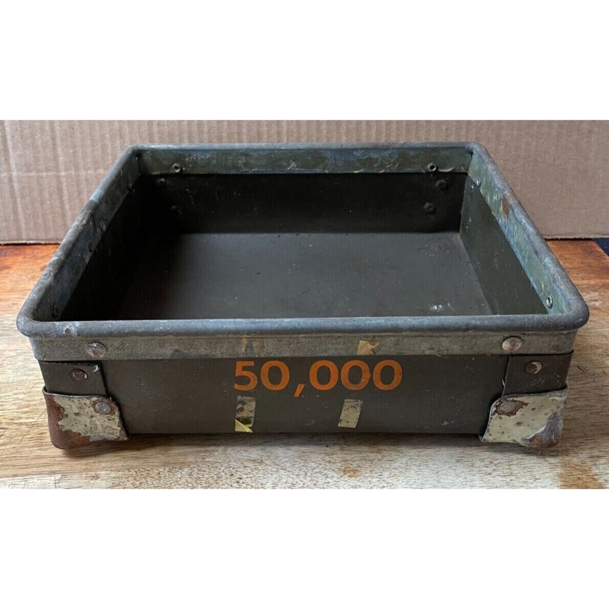 Vintage MILITARY STORAGE Square Box Fiberglass Type Green Army 1964 - Etsy