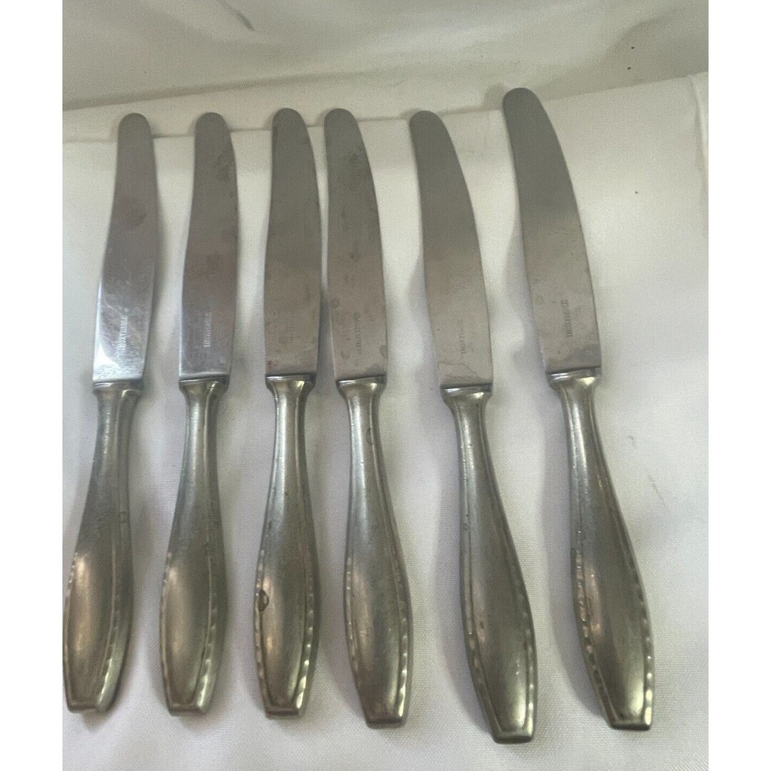 6 Vintage Inoxydable Stainless Dinner Knife Flatware - Etsy