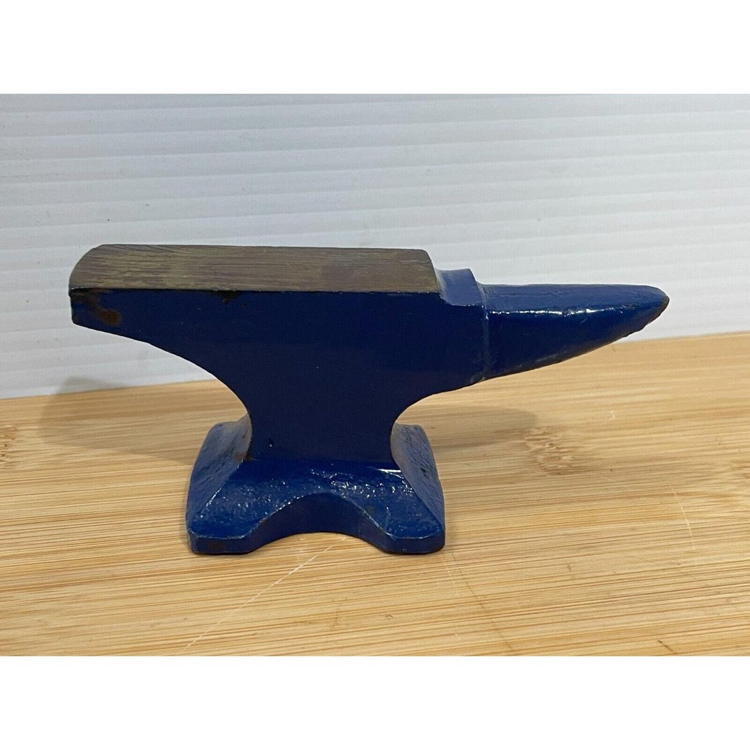 Vintage 4 3/4” Small Anvil Jeweler Paper Weight Cast Iron Blue - Etsy