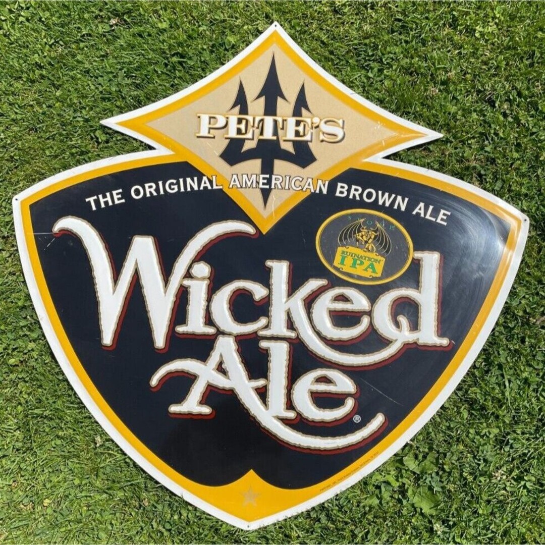2001 Pete's Wicked Ale Tin Sign - Etsy