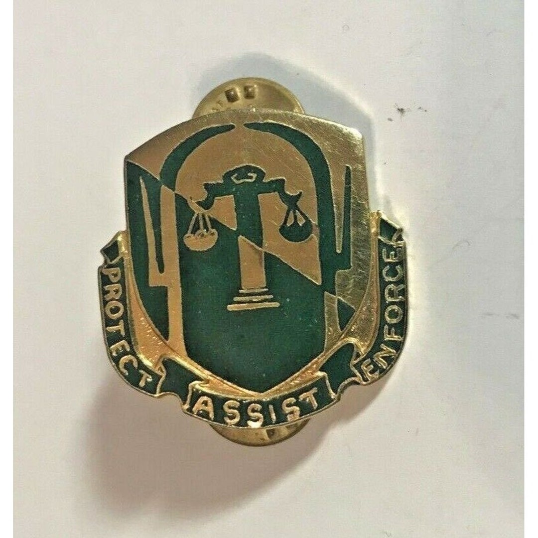 Vintage Military Police Bn Unit Crest protect Assist Enforce - Etsy