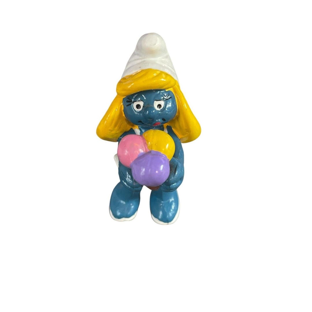 Vintage Smurf Smurfette With Ice Cream Cone PVC Figurine - Etsy
