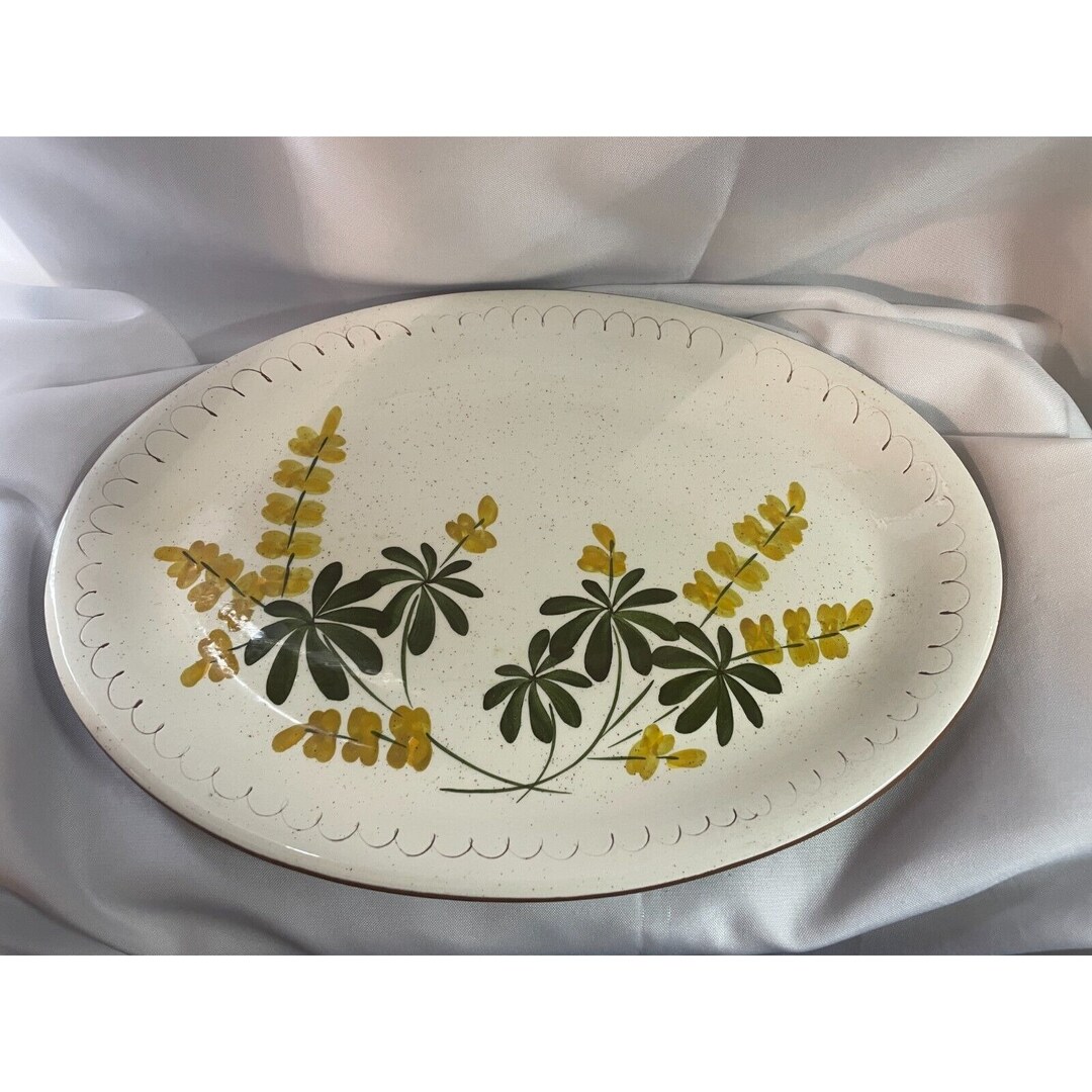 Vintage Stangl Golden Blossom Pattern 14 3/4 Oval Platter - Etsy