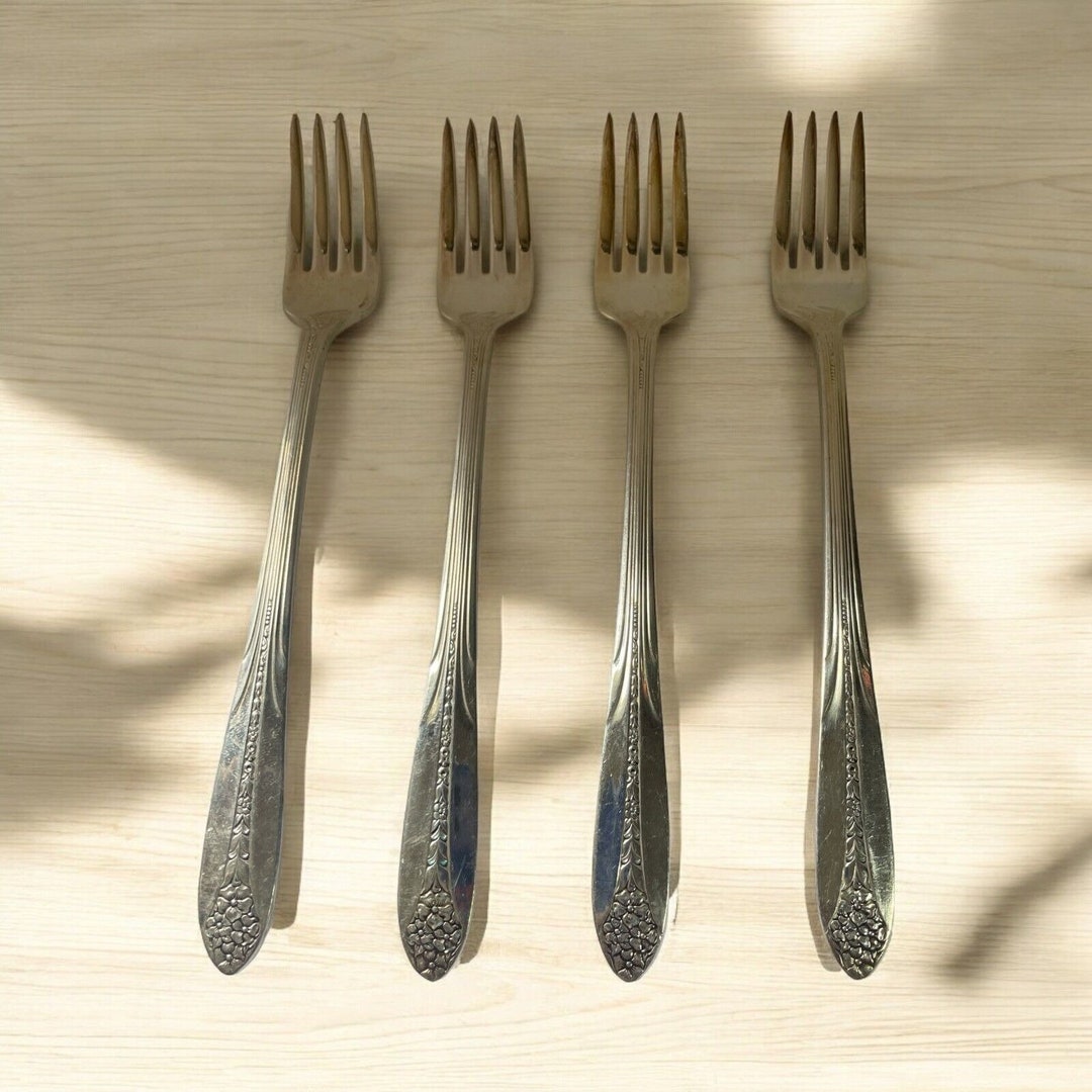 National Silver Co. - Princess Royal (silverplate) 4 Grille Forks - Etsy