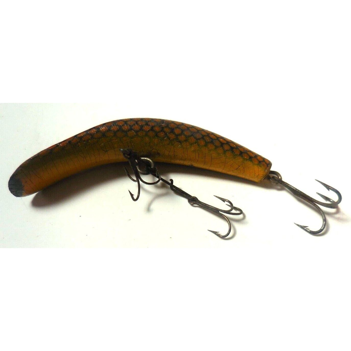 Vintage FLATFISH Wood Fishing Lure Antique Tackle Box Bait 4.5 - Etsy