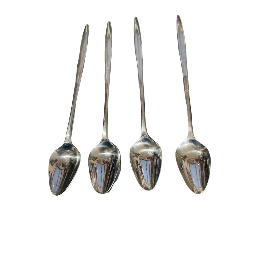 4 Supreme Cutlery Stainless Flatware ICED TEA SPOONS - Etsy