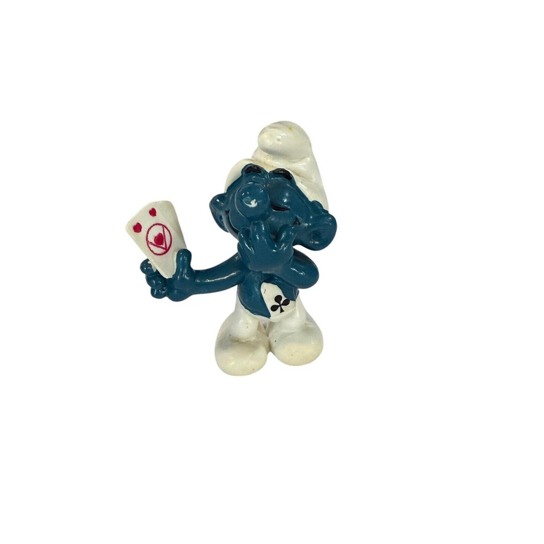 Smurf Smurfs With Playing Cards - Etsy