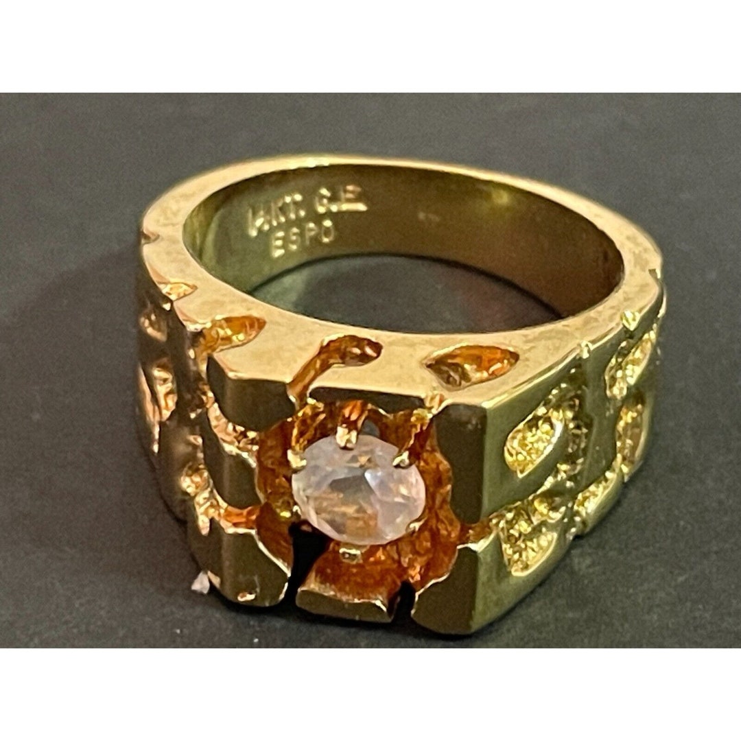 Vintage Espo 14kt Gold Ge Men's Ring Size 9 - Etsy