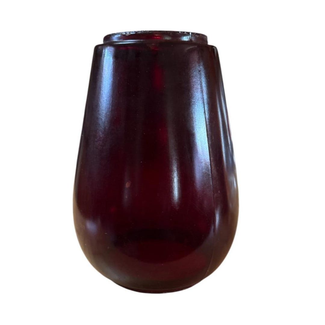 Vintage Red Glass Lantern Globe 6.75" Tall X 2 3/4" X 3 1/4" (A) - Etsy