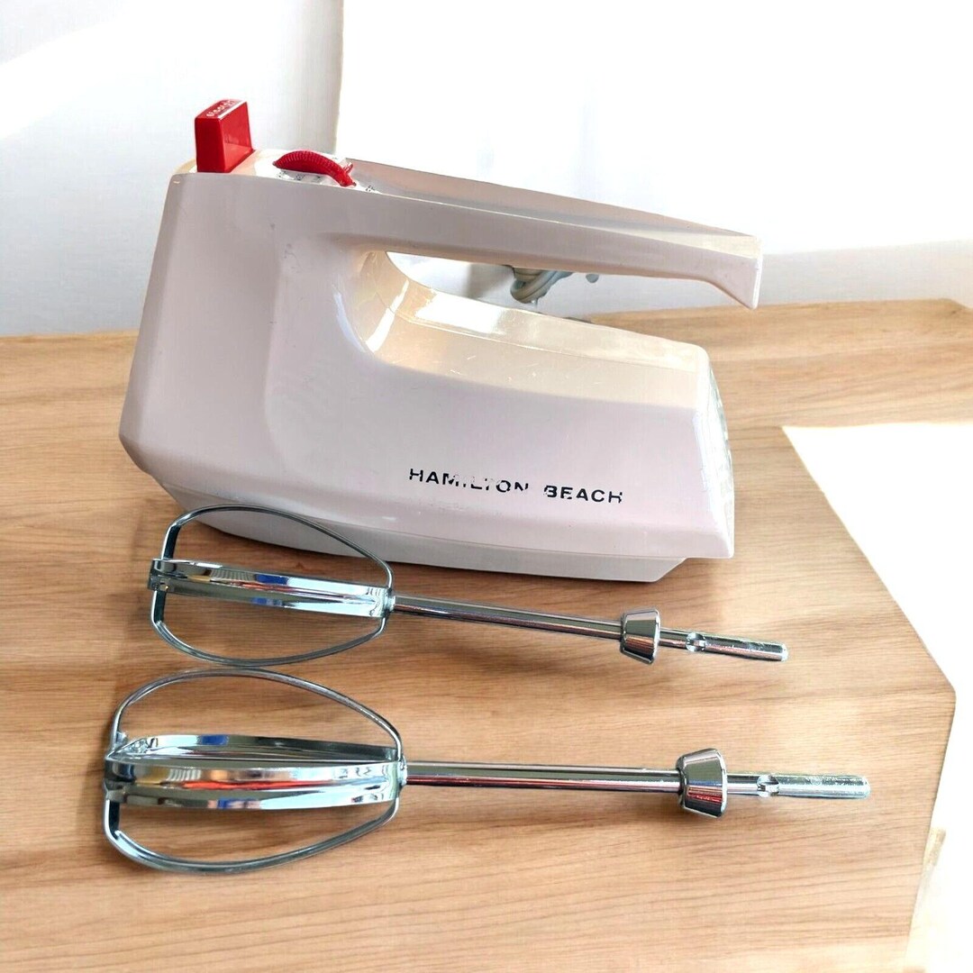 Rare Vintage PINK Hamilton Beach Mixette Model 65 3-speed Hand Mixer ...