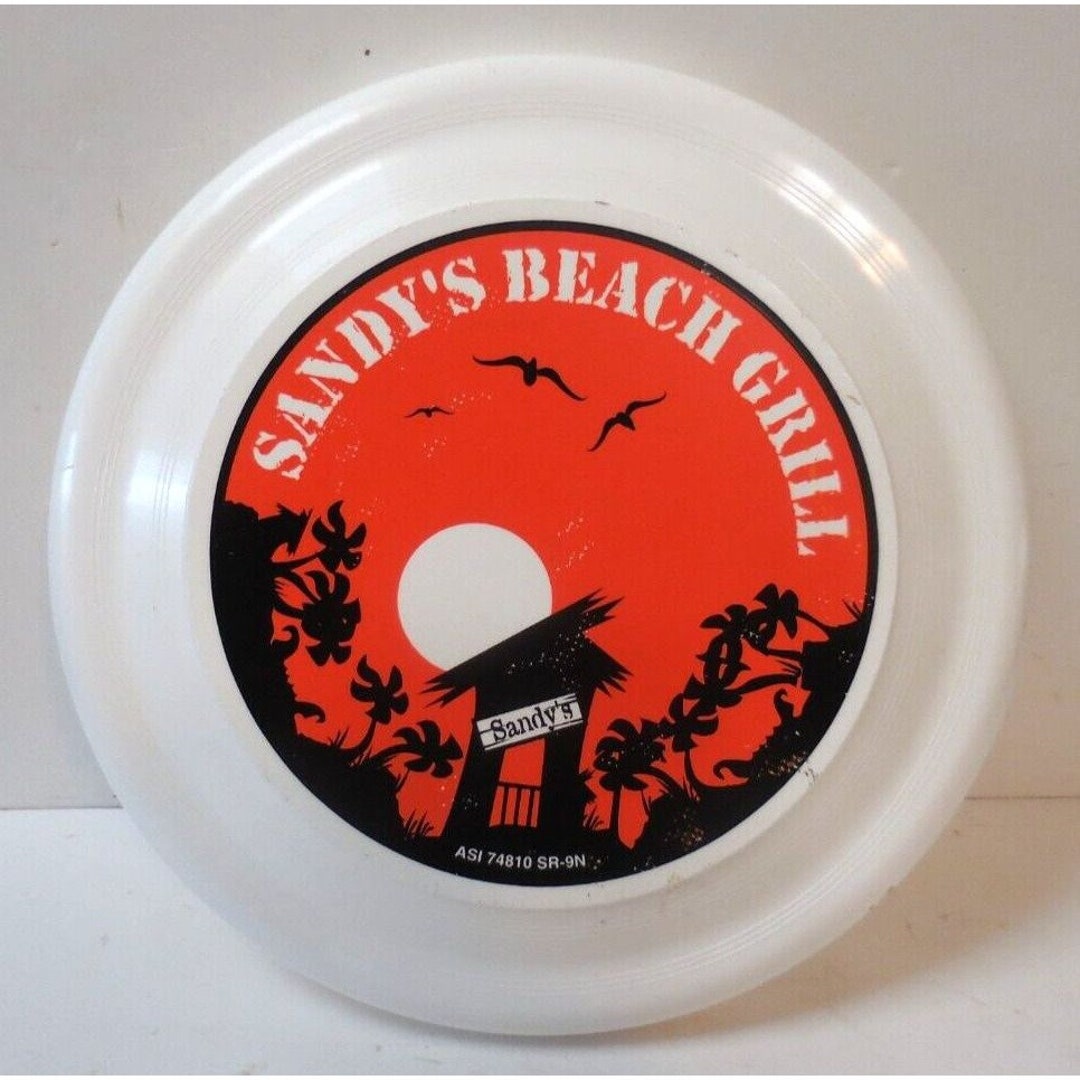Frisbee Sandy's Beach Grill Advertising Spooky Halloween - Etsy