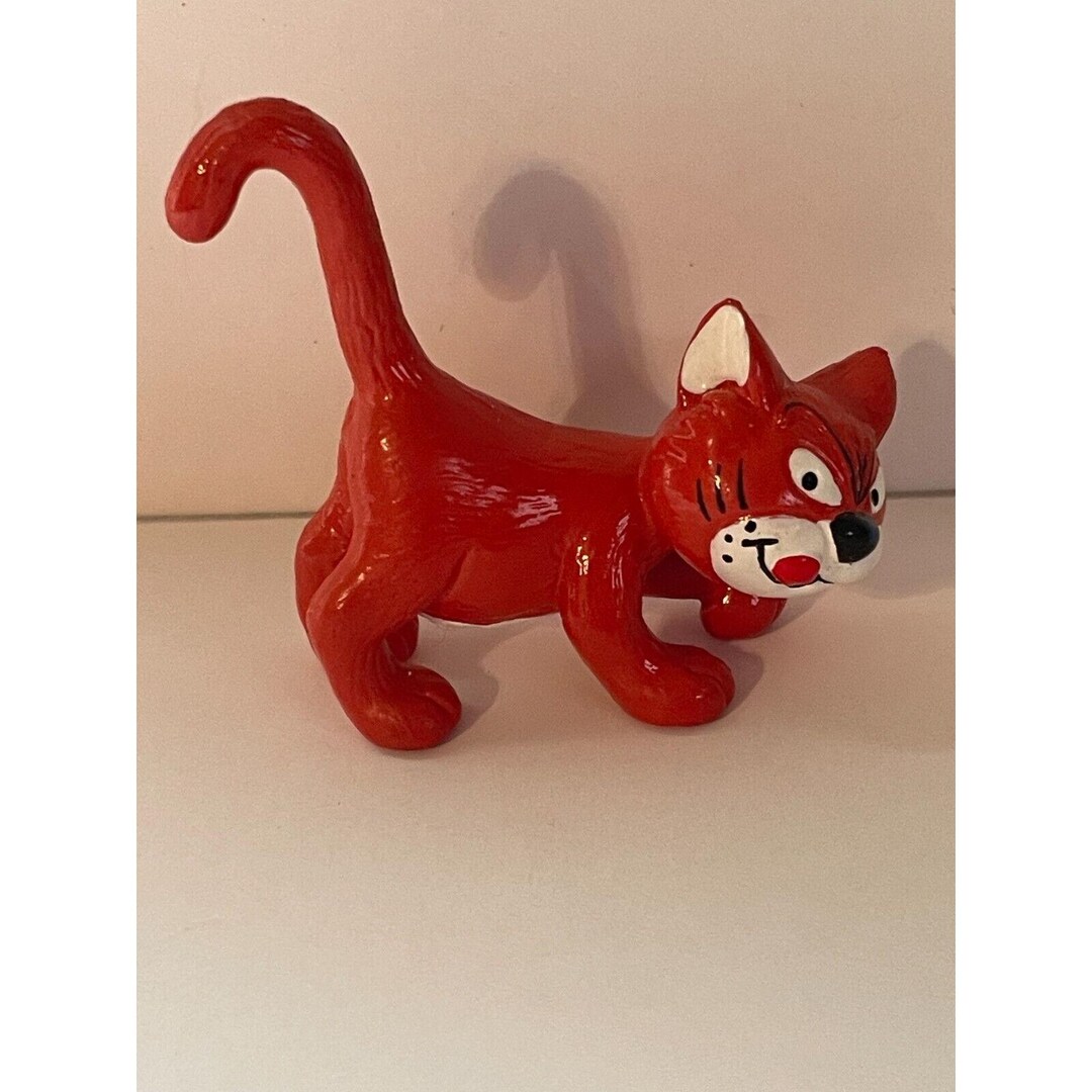 Vintage Azrael Smurf Sneaky Prowling Pet Cat Figurine Germany - Etsy