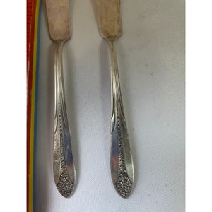 National Silver Co. - Princess Royal (silverplate) 2 Flat Butter Knives ...