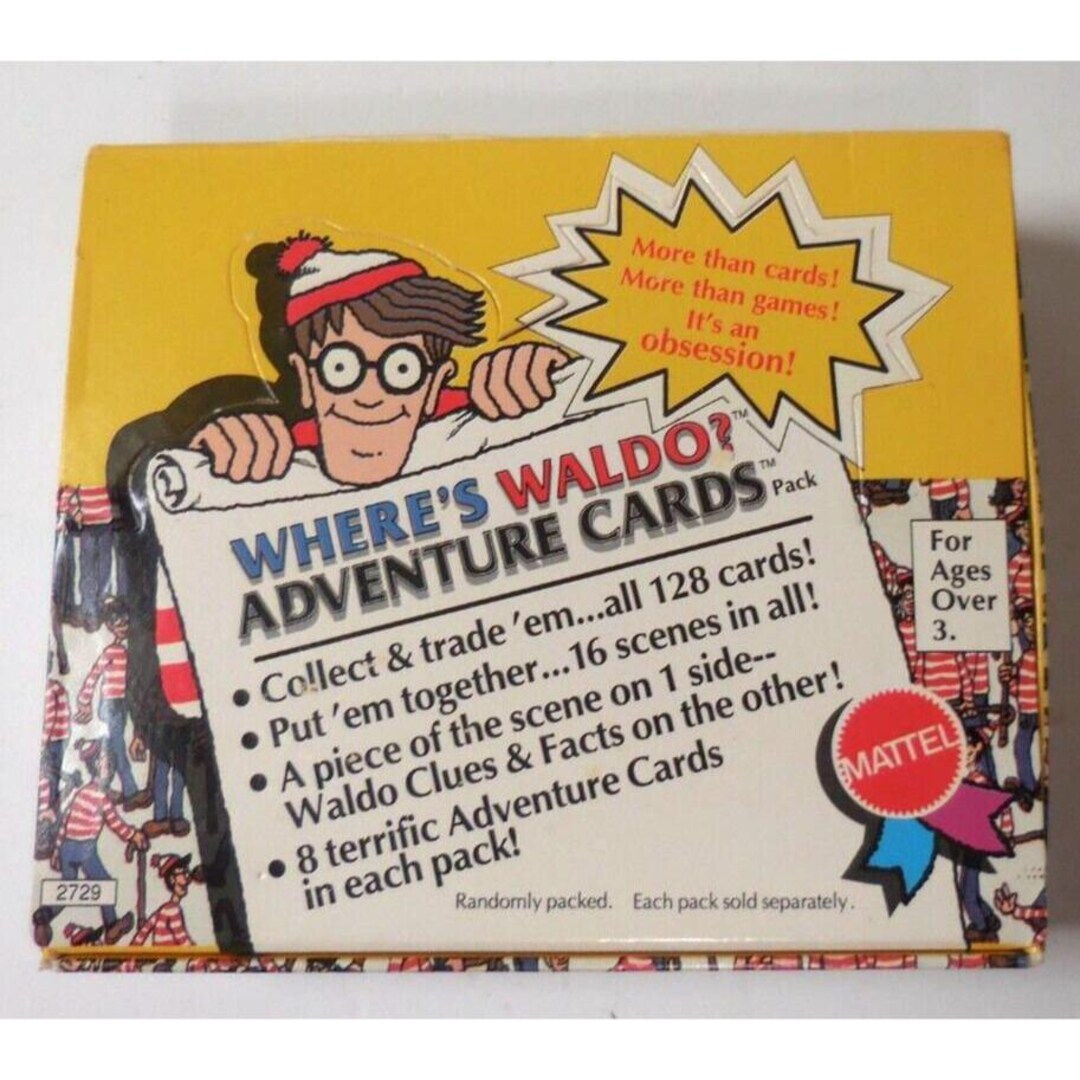 1991 Where's Waldo Adventure Cards Factory Sealed Packs 24 Pack Box ...