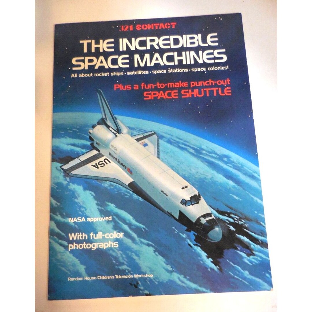 Vintage the Incredible Space Machines Book With Punch-out Space Shuttle ...