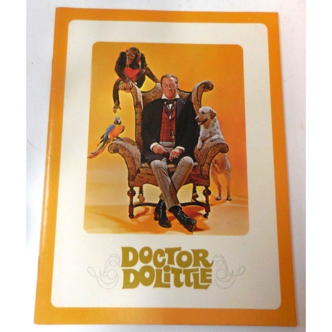 Doctor Dolittle 1967 Original Souvenir Film Brochure Rex Harrison ...