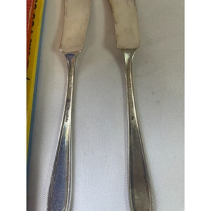 National Silver Co. - Princess Royal (silverplate) 2 Flat Butter Knives ...