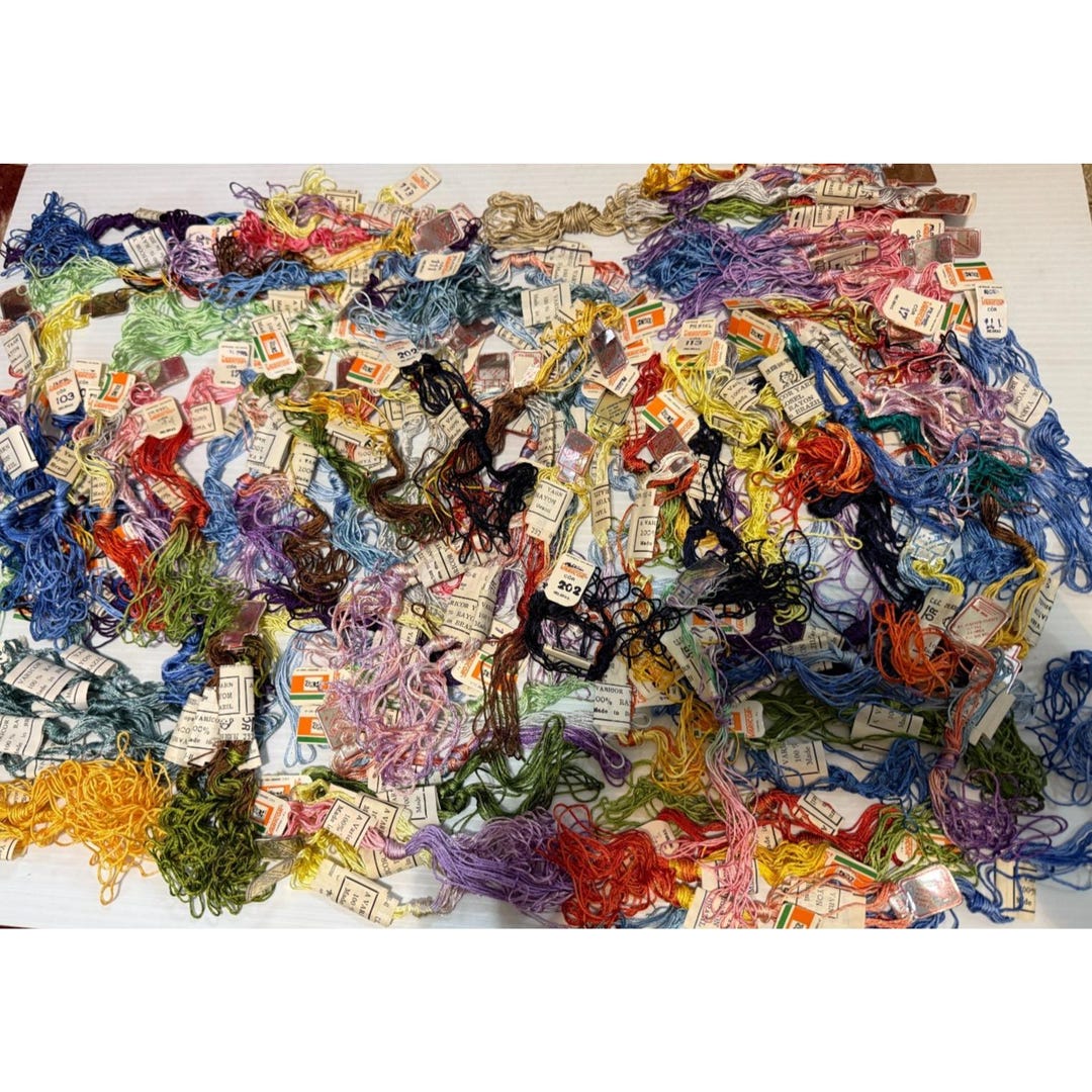 Vtg Varicor Filosel Embroidery Thread Yarn 180 Skeins 4 Meters Each ...