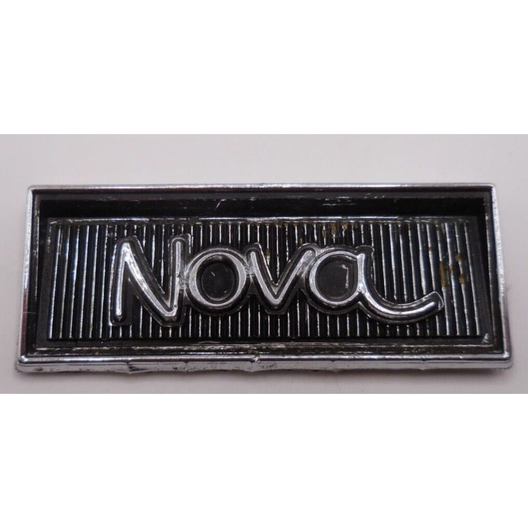 Chevy Nova Emblem Trim Badge Vintage Ornament Nameplate 3" X 1 1/4" - Etsy