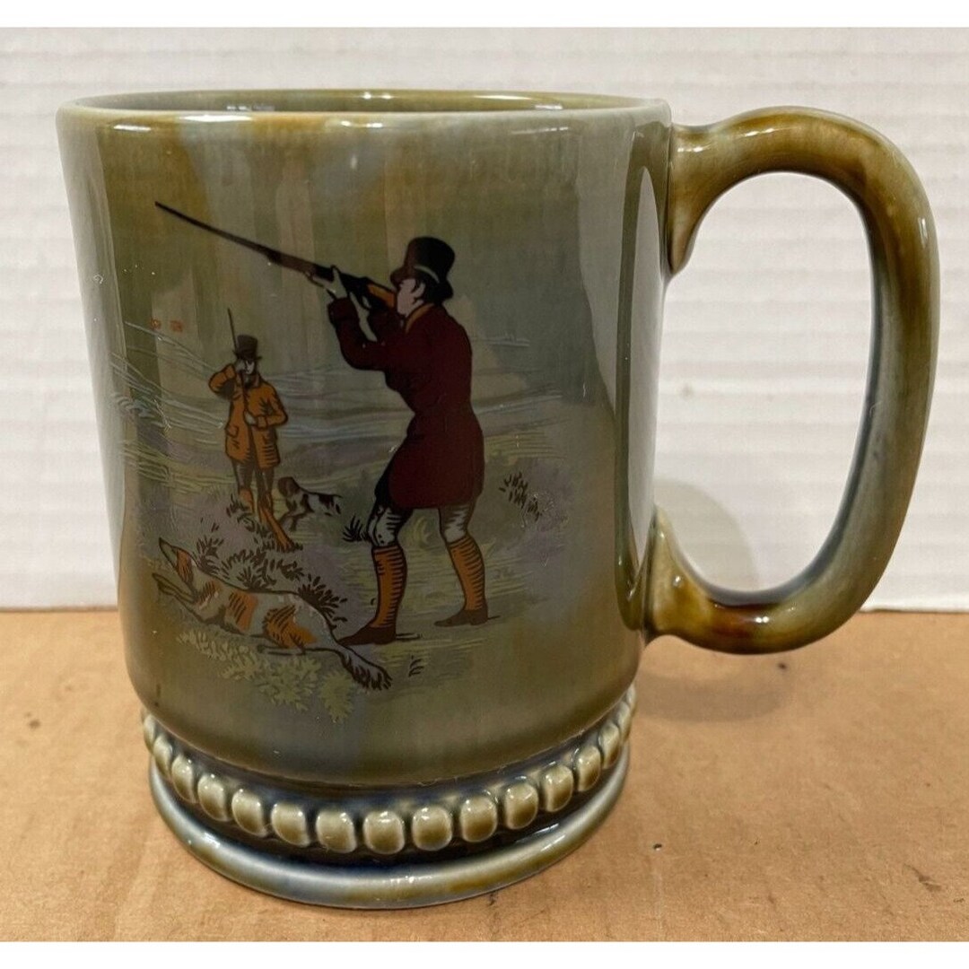 Vintage Wade Irish Porcelain 12 Oz Coffee Mug hunting, Dogs Made in ...