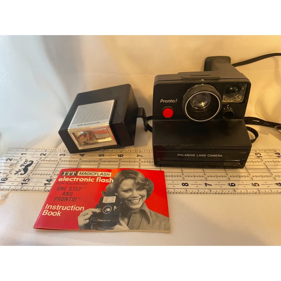 Vintage Black Polaroid Pronto! Land Instant Camera W Strap ITT ...