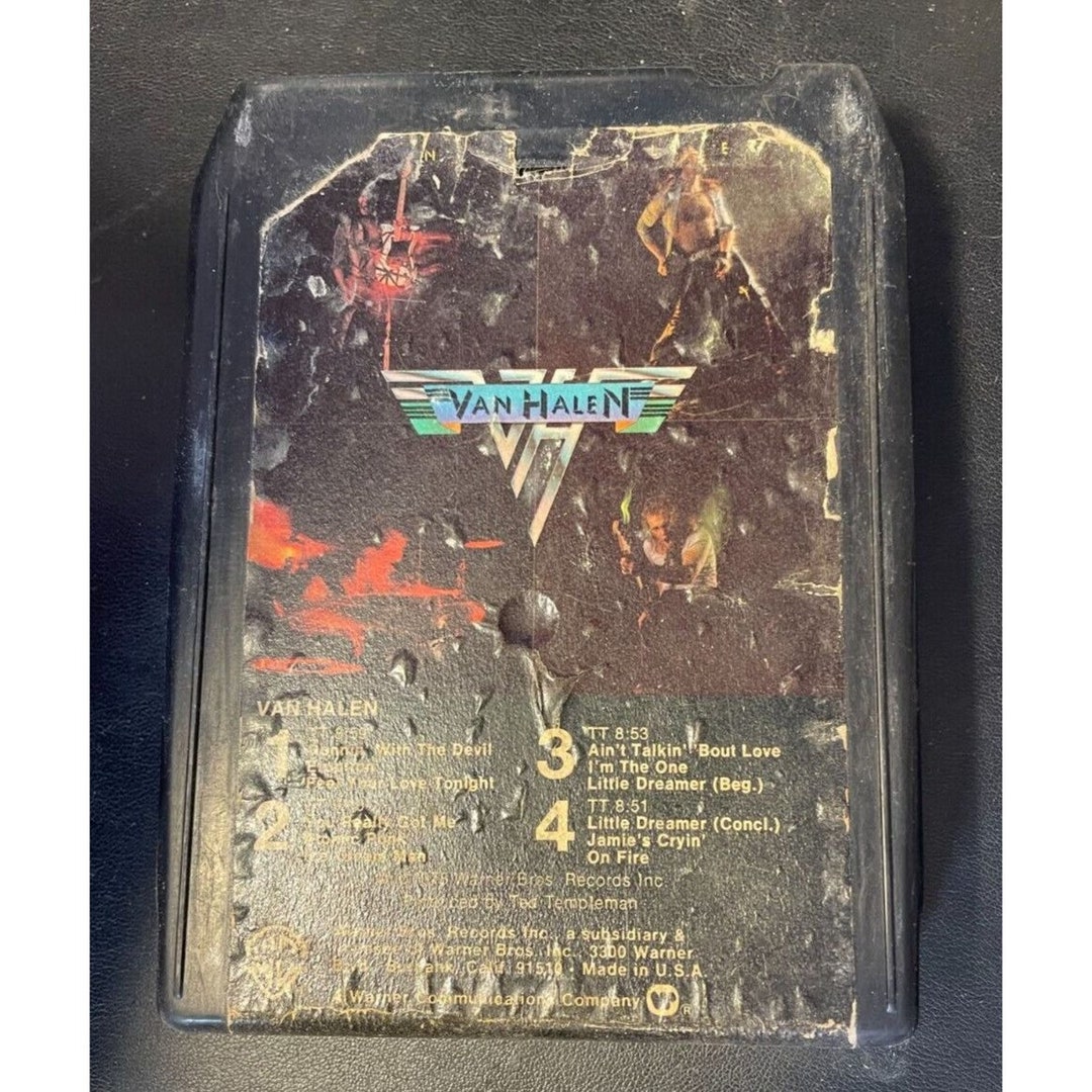 VAN HALEN 8 Track Self-titled 1st Album 1978 Ed Eddie W Eruption M8 ...