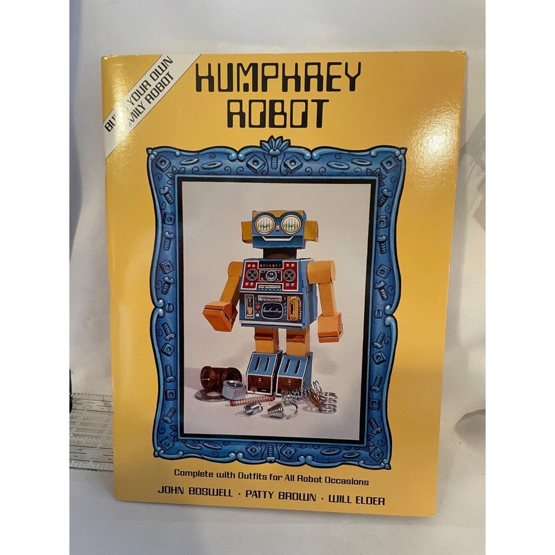 VTG 1983 Humphrey Robot Build Your Own Family Robot Paper Doll Book ...