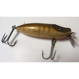 Vintage "sinker" Wood Fishing Lure Tackle Box Bait 3" - Etsy