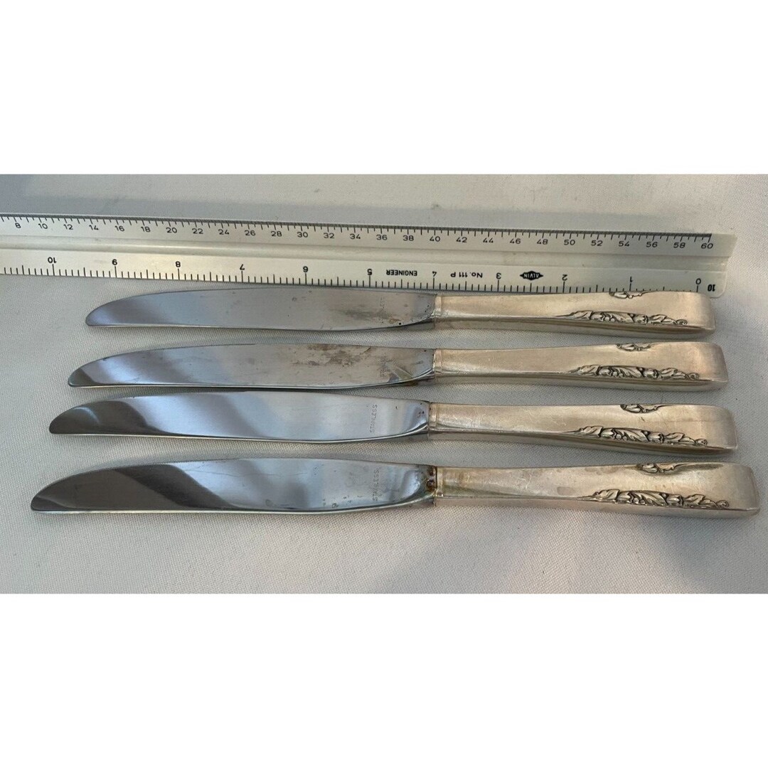 4 1881 Rogers Oneida Proposal Silverplate Dinner Knives Knife - Etsy