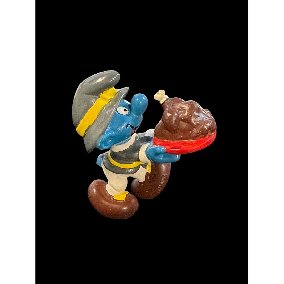 Smurfs Thanksgiving Turkey Smurf PVC Vintage PVC Sirlanka - Etsy