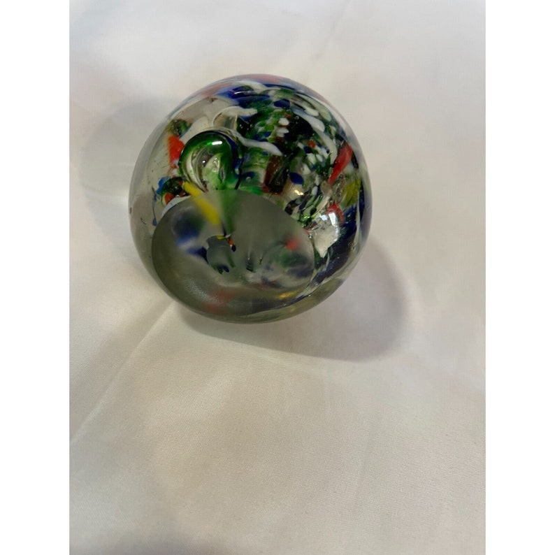 Clear / Colorful Egg Shape Paperweight 2 1/2 X 2 1/4" (V) - Etsy