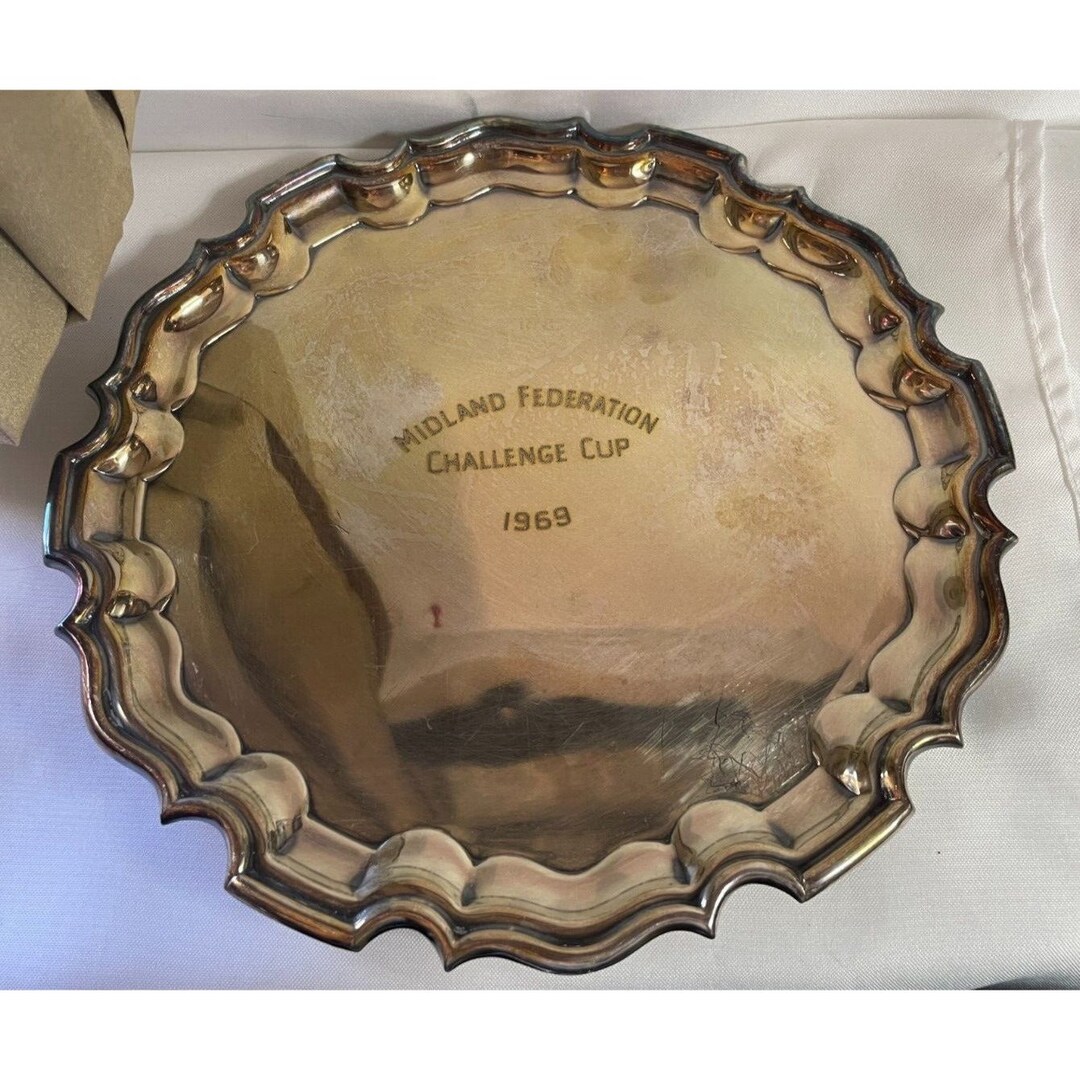 Walker and Hall Sheffield Silver Plate 53683 Footed Tray Midland ...