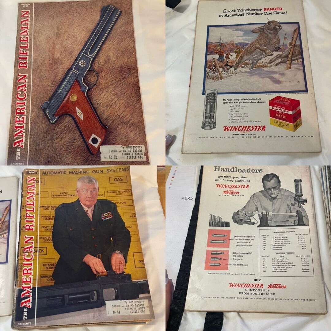 Vintage 1956 American Rifleman Magazines Complete Year B - Etsy