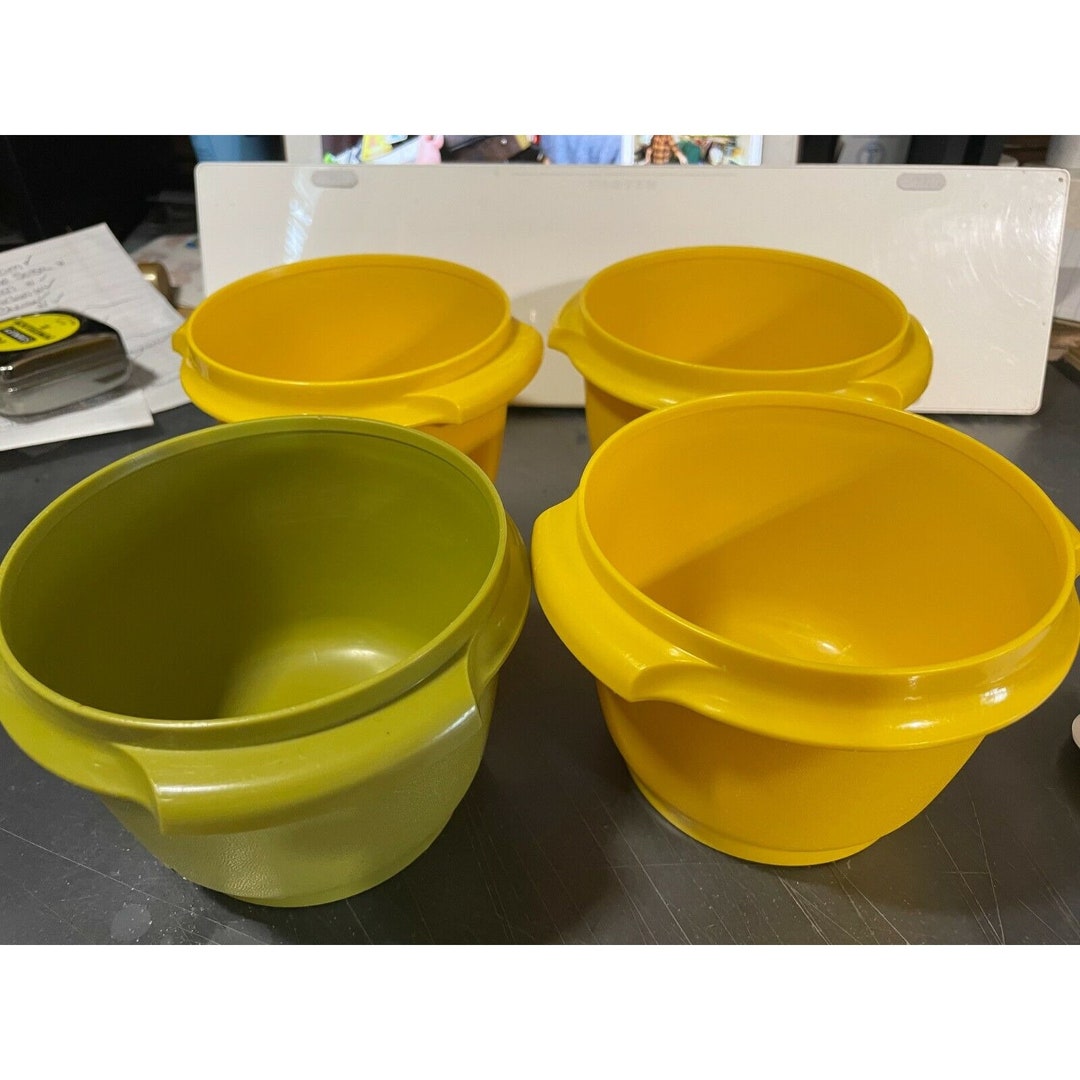 4 VINTAGE TUPPERWARE 886-20 Small Autumn Containers No LIDS - Etsy