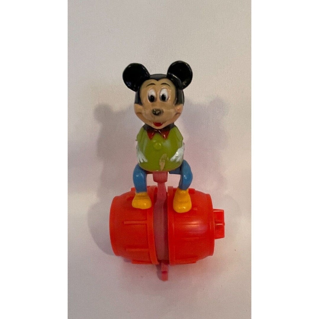 Durham's 1970 Disney Mickey Mouse Barrel O' Fun Wind-up Sidewinders Toy ...