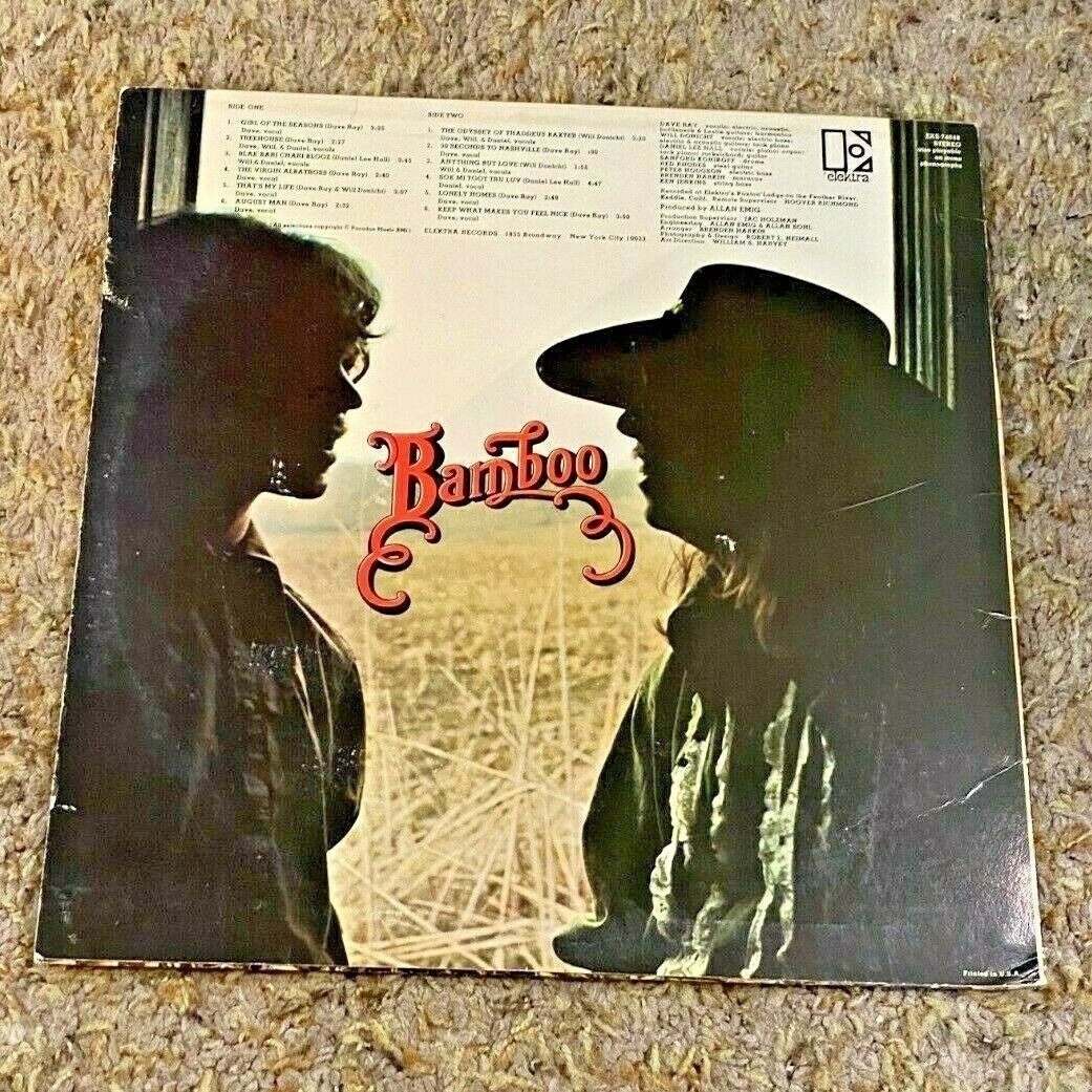 Bamboo Record Album Dave Ray Will Donicht Promotional Copy - Etsy