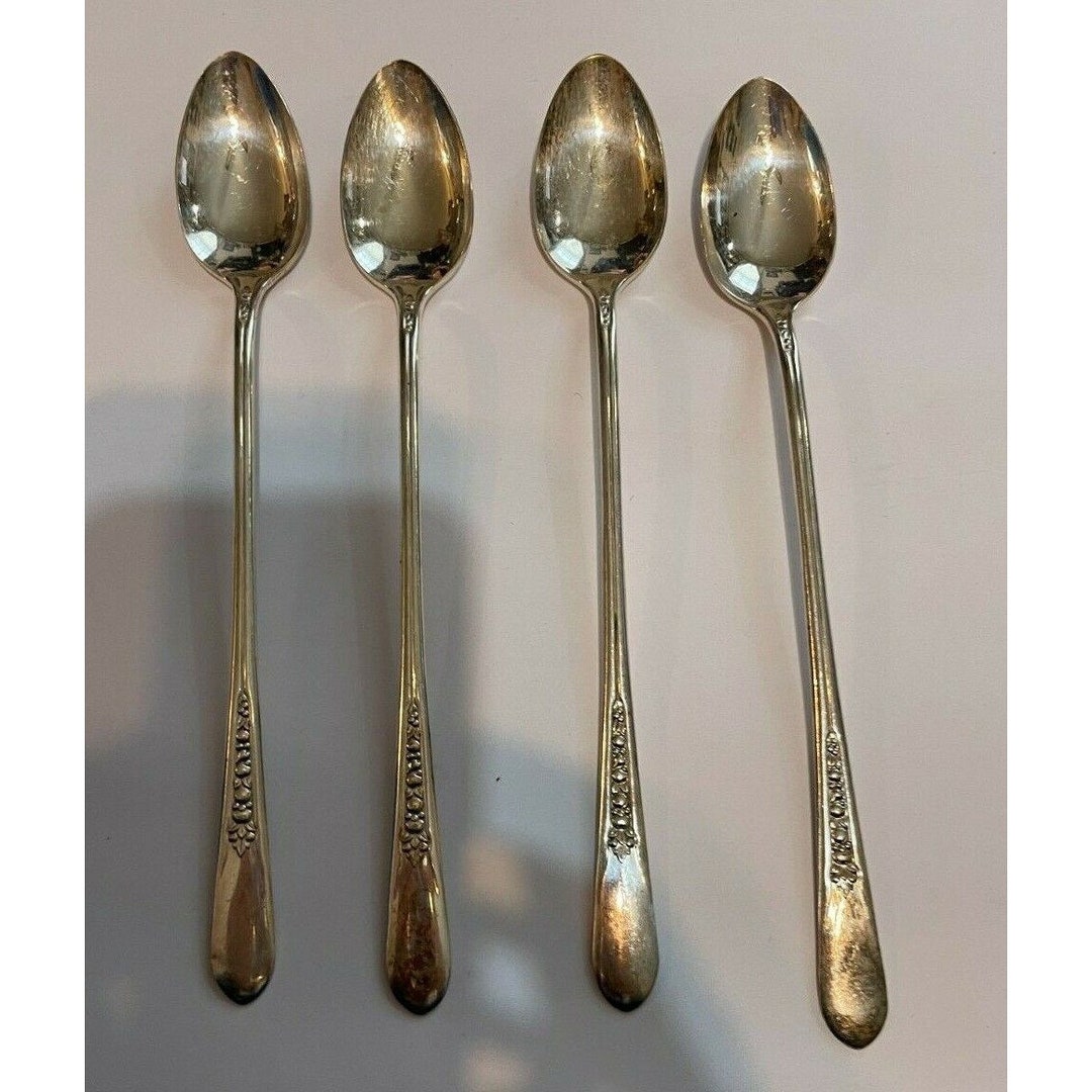 4 Iced Tea Spoon Wm Rogers Mfg Co Original Rogers Priscilla Lady Ann - Etsy