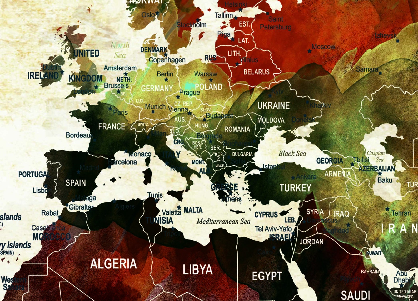 World Map Wall Artworld Map Canvaslarge World Mapworld Map - Etsy