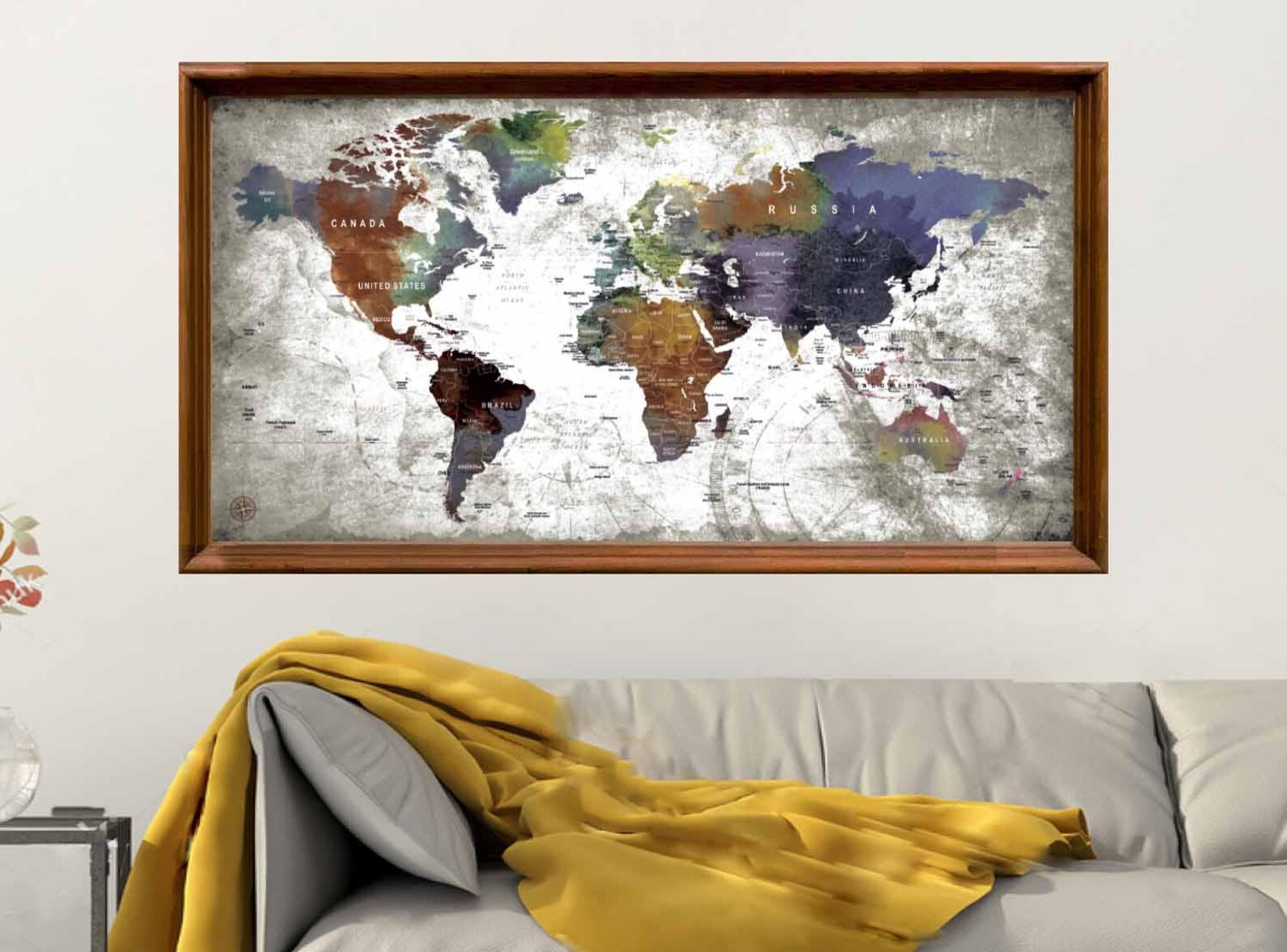 World Mapworld Map Large Poster Printworld Map Wall - Etsy
