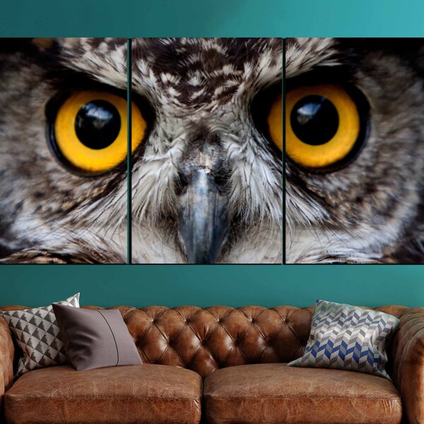 Owl Canvas Art - Etsy