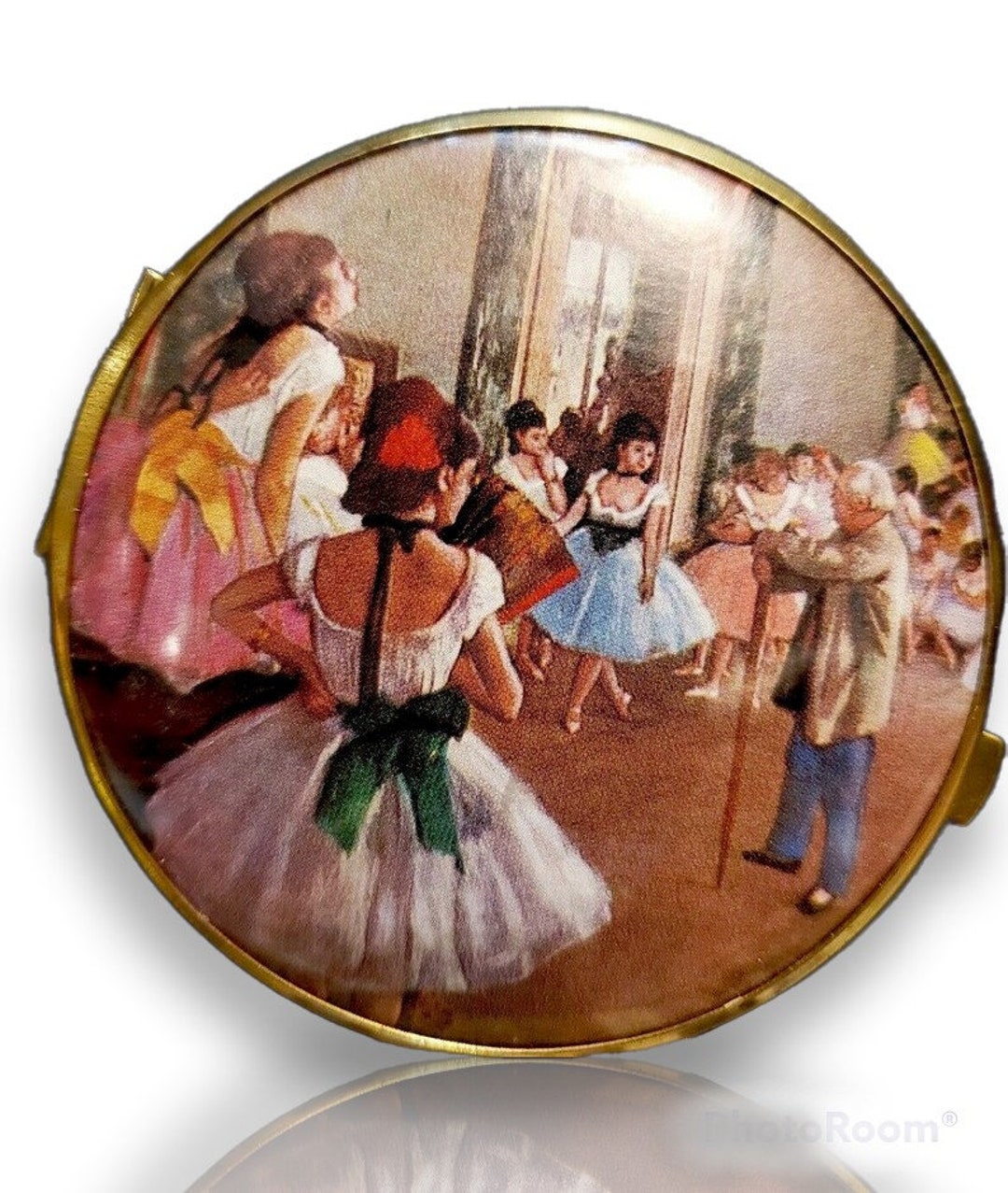 Dual Mirror Compact Ballet Dancers, West Germany, Mural Both Sides ...