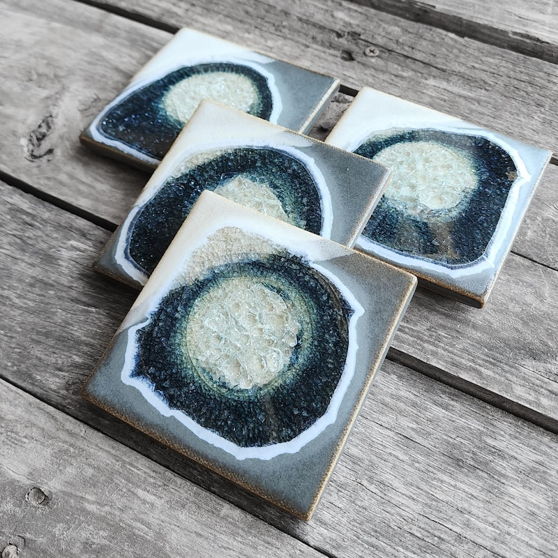 Gray Coasters - Etsy