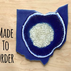 OHIO GEODE CRACKLE Trivet: Ohio Custom Trivet, Personalized Trivet ...