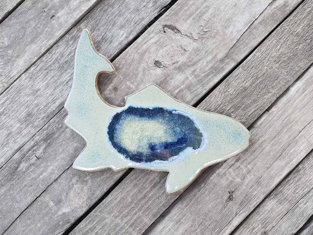 Trout Shaped Trivet Handmade Ceramic Geode - Etsy