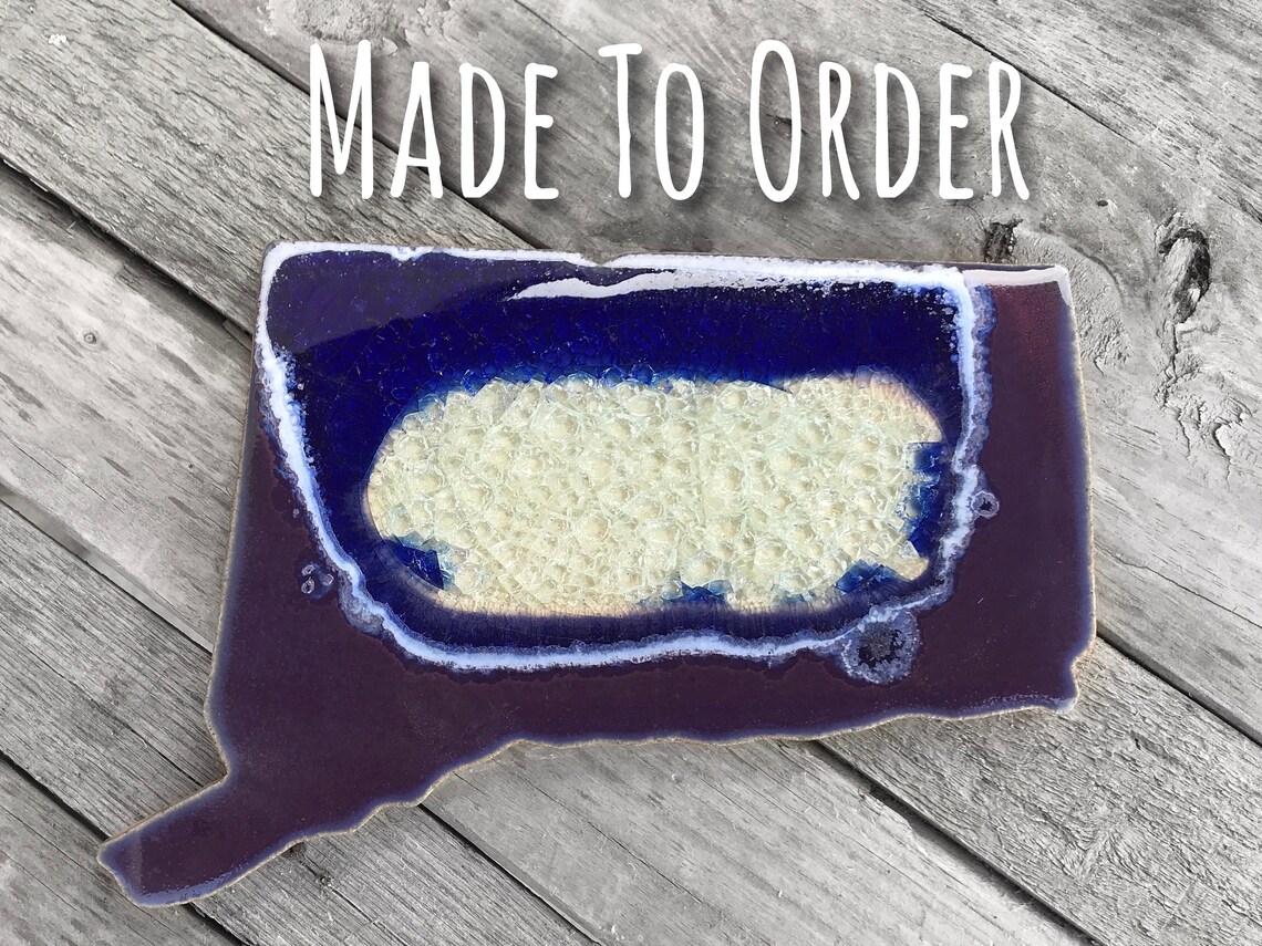 CONNECTICUT GEODE CRACKLE Trivet: Custom Trivet Personalized - Etsy