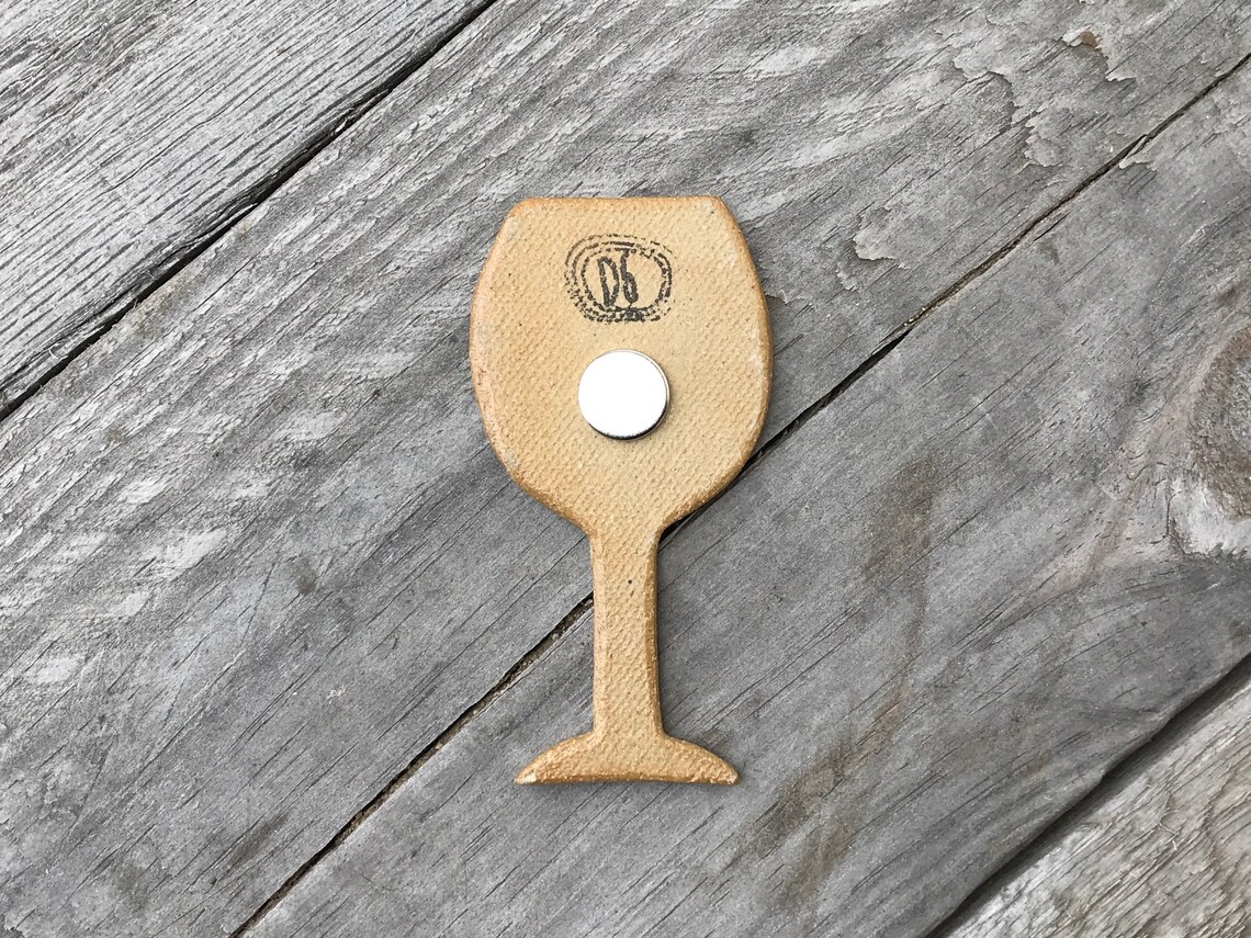 WINE GLASS GEODE Crackle Magnet: Wine Magnet Wine Glass - Etsy